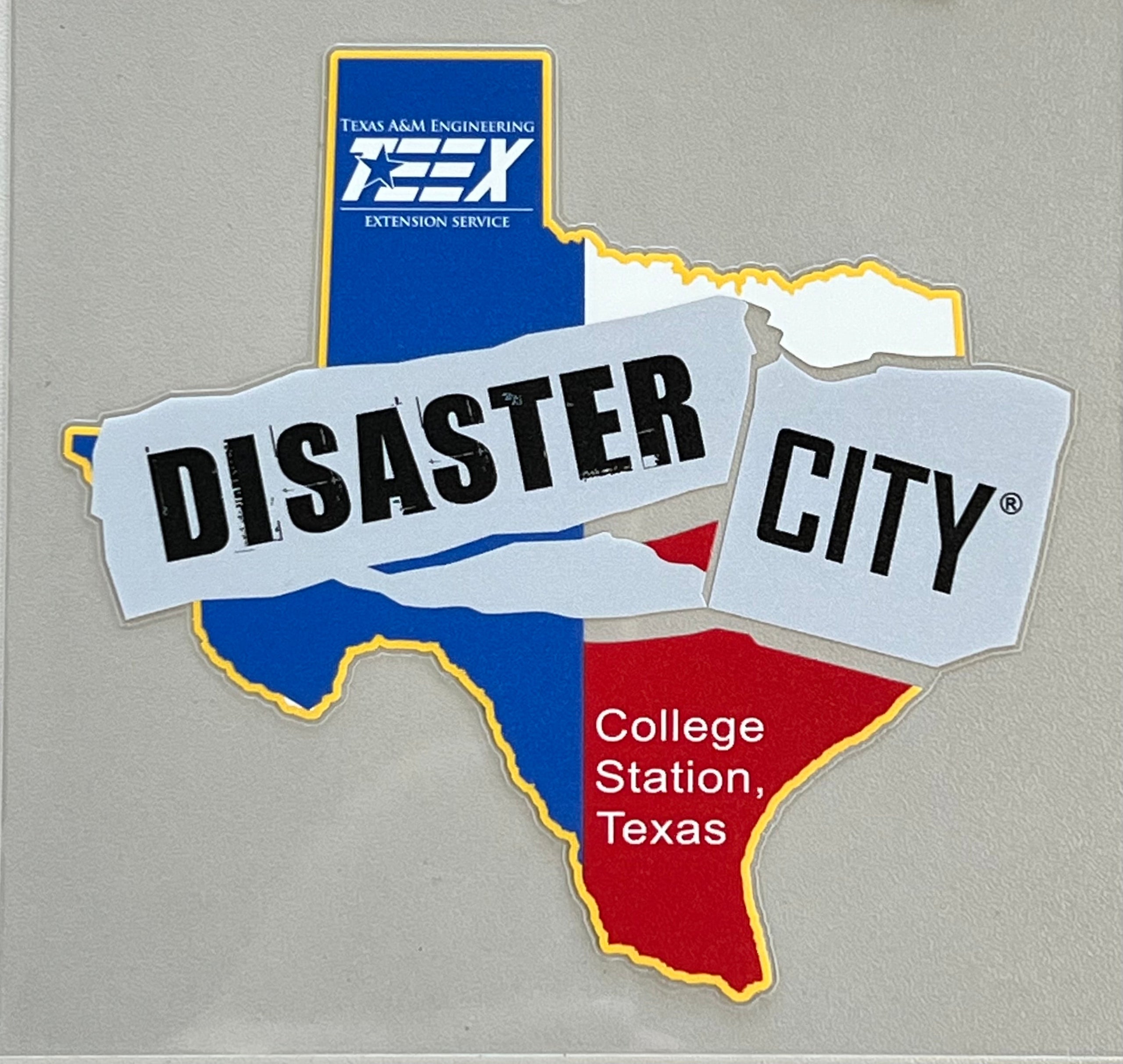 Disaster City Decal - Apply Inside | Barker Productions
