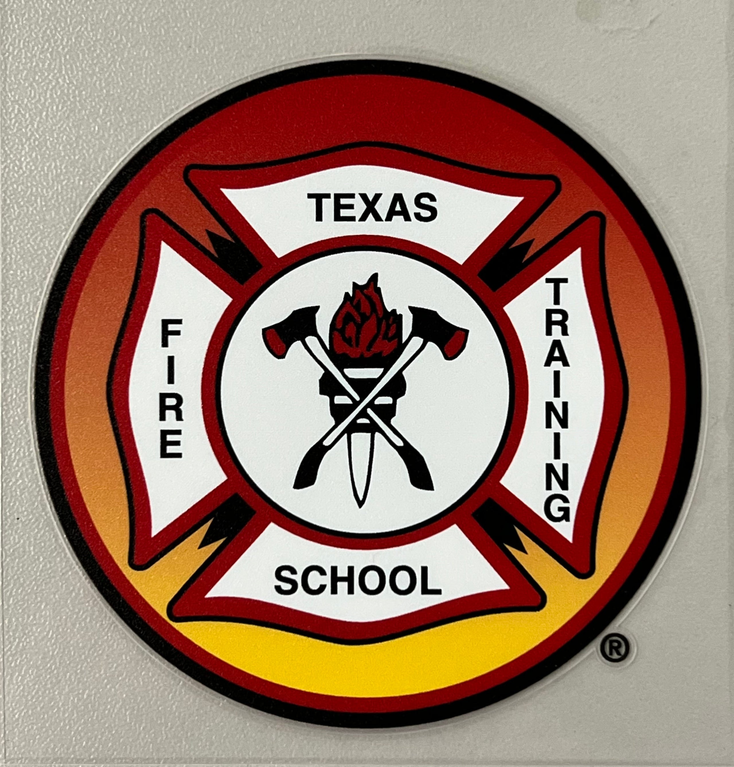 Texas Fire Training School Red Fade Decal - Apply Outside | Barker ...
